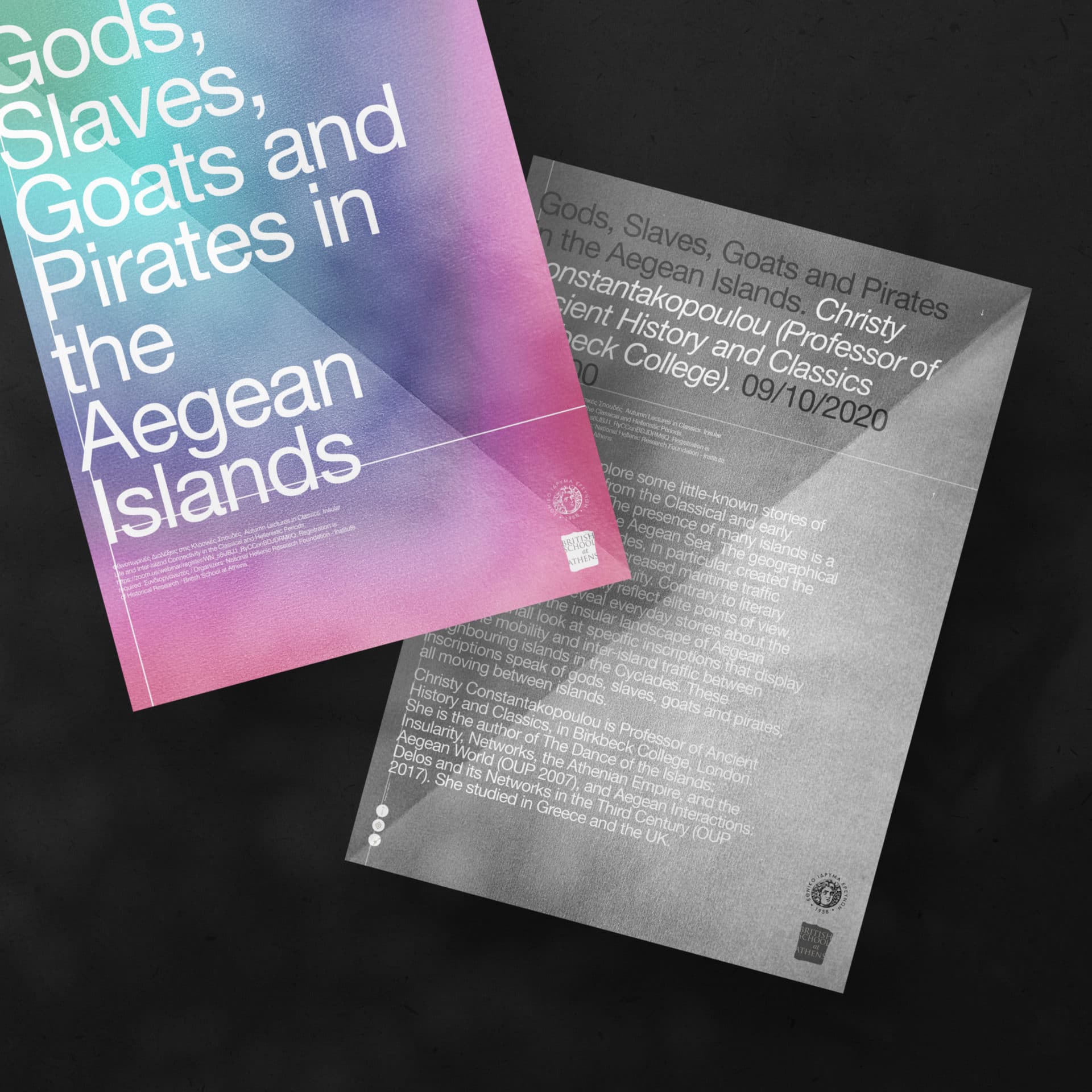 Autumn Lectures in Classics 2020 - Christos Vassilakis | cv-design